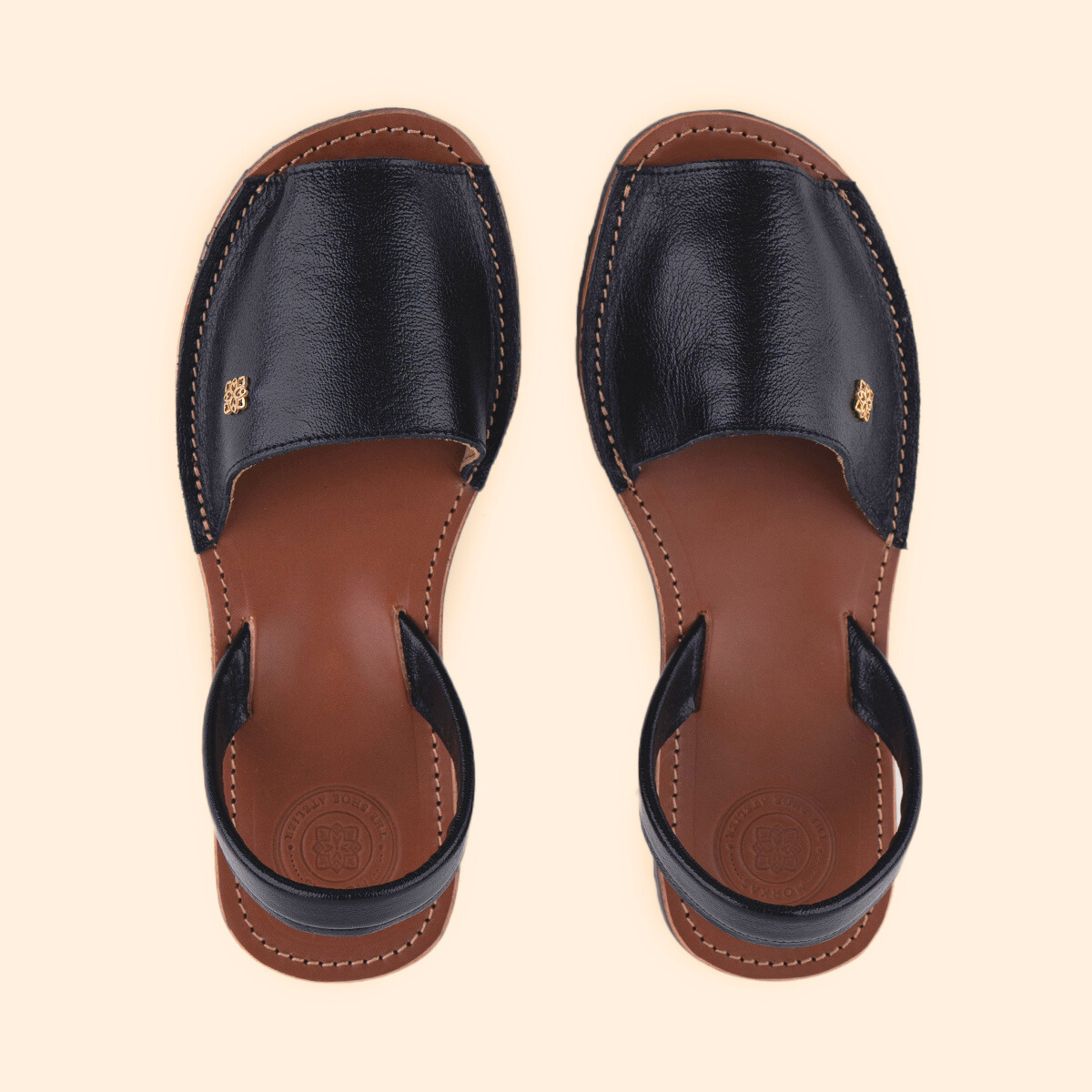 Sandalia Andrea Negro Brillo